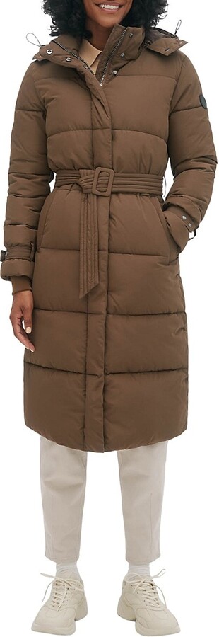 Noize Mara Longline Hooded Puffer Jacket - ShopStyle