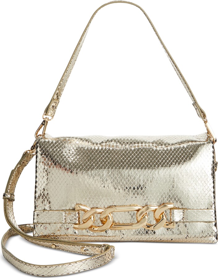 INC International Concepts Ninah Metallic Snake Clutch, Created for ...