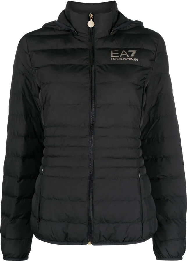 EA7 Emporio Armani Logo-Print Puffer Jacket - ShopStyle