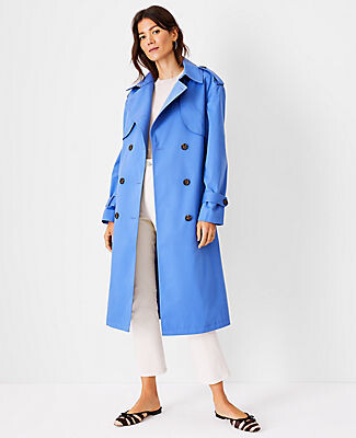 Ann Taylor Belted Funnel Neck Coat - ShopStyle
