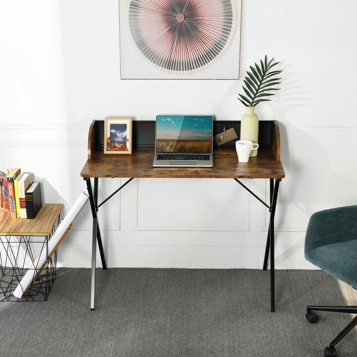 FurnitureR Home Office Desk Computer Writing Desk with Baffle - ShopStyle
