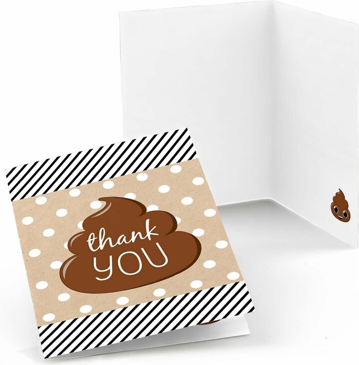 Big Dot Of Happiness Party 'Til You're Pooped - Poop Emoji Party Thank ...