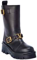 Valentino Vlogo Leather Boot - ShopStyle