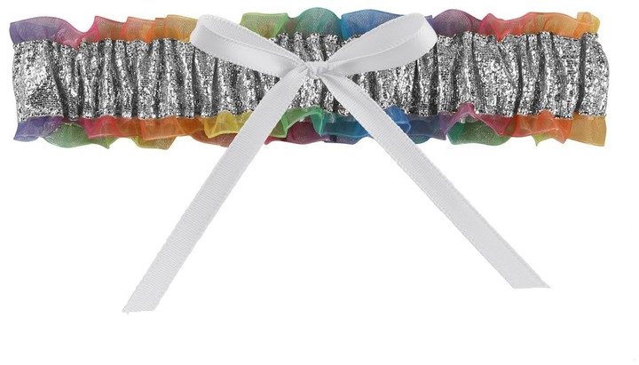 Ivy Lane Design Rainbow Garter with White Bow - ShopStyle Lingerie