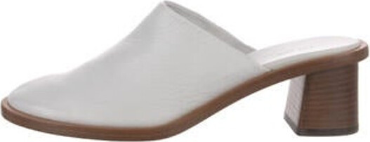 The Row Leather Mules - ShopStyle
