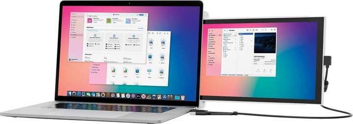 MOBILE PIXELS DUEX Lite 12.5-Inch IPS LCD Slide-Out Display for Laptops ...