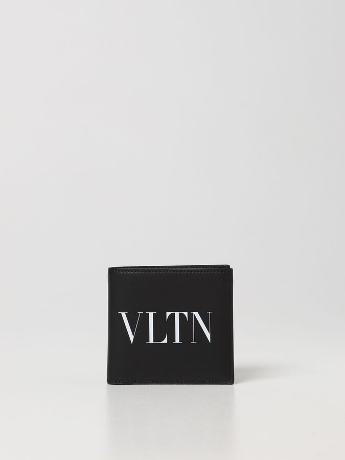 Valentino Garavani leather wallet with VLTN logo - ShopStyle