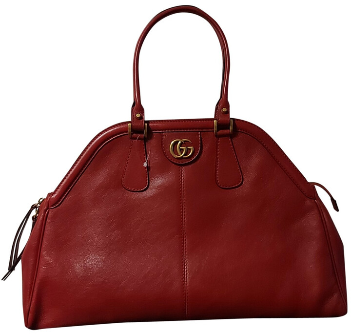 Gucci Re(belle) Red Leather Handbags - ShopStyle Bags