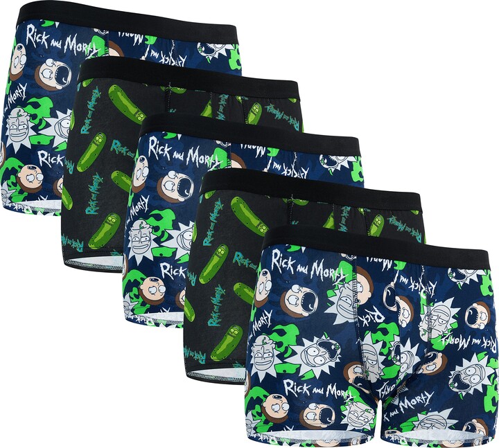 Rick & Morty RICK AND MORTY Mens Boxers Shorts Multipack Underwear (5 ...