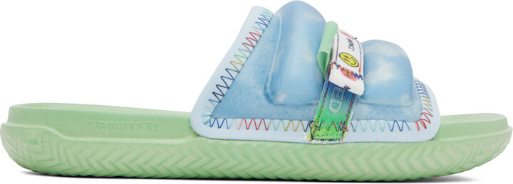 Nike Jordan Blue J. Balvin Edition Jordan Super Play Slides - ShopStyle ...