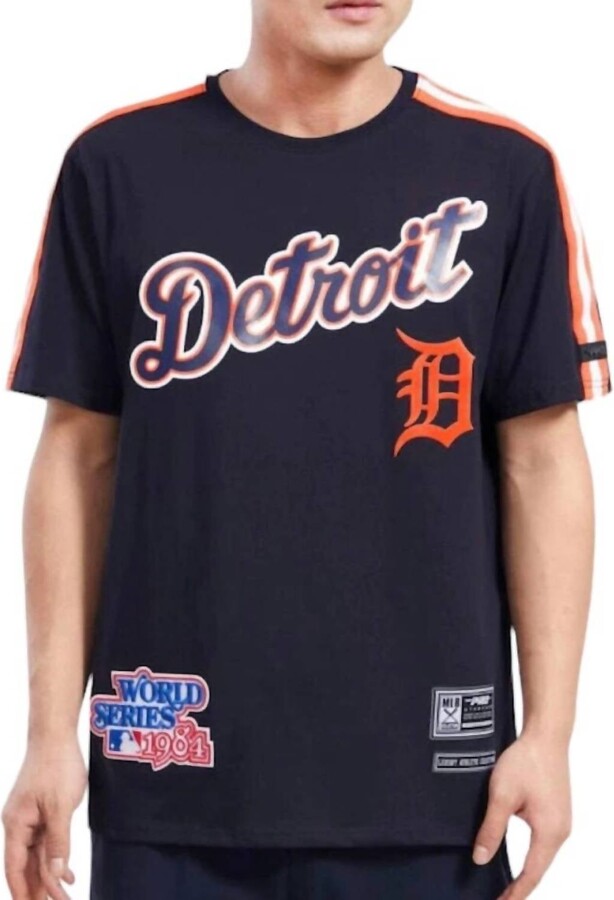 PRO STANDARD Detroit Tigers Pro Team Taping Shirt In Midnight Navy ...