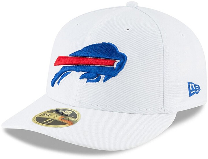 New Era Men's White Buffalo Bills Omaha Low Profile 59FIFTY Fitted Hat ...