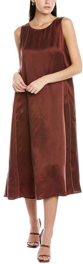 Eileen Fisher Ballet Neck Midi Dress - ShopStyle