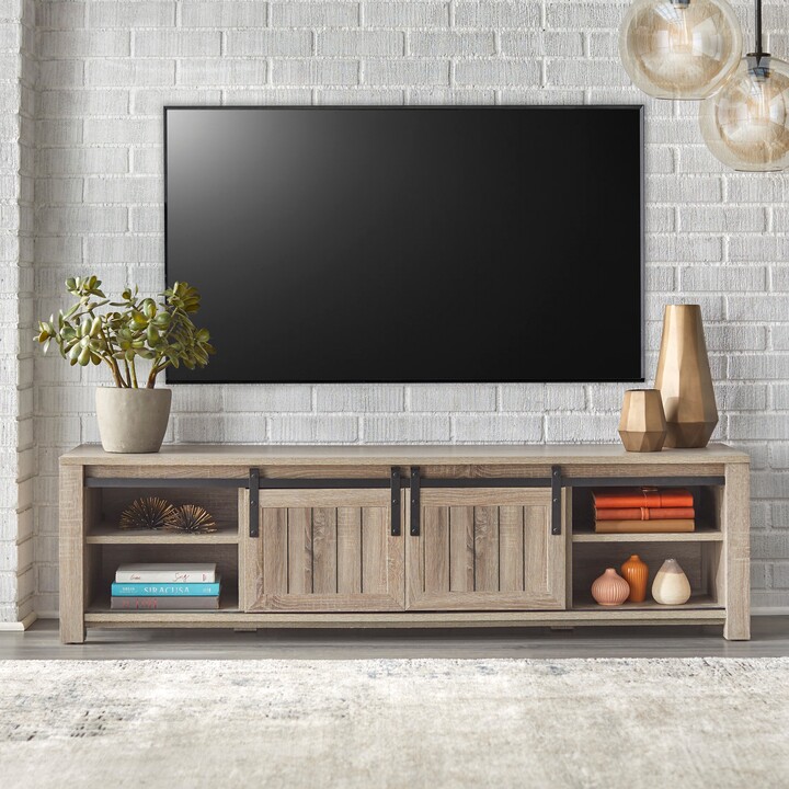 Simple Living Glasbern Barn Door TV Console - ShopStyle
