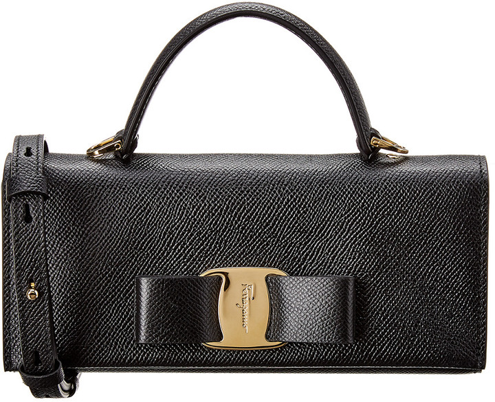 Salvatore Ferragamo Vara Leather Mini Bag - ShopStyle