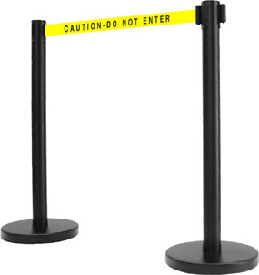 VIP Crowd Control 36" Retractable Belt Queue Safety Stanchion Barrier ...