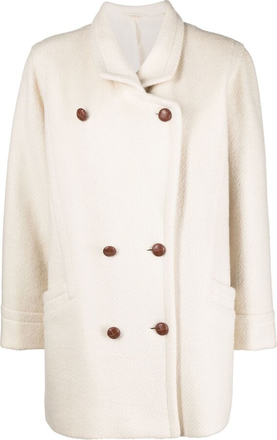 A.N.G.E.L.O. Vintage Cult 1980s Notched Lapels Double-Breasted Coat ...