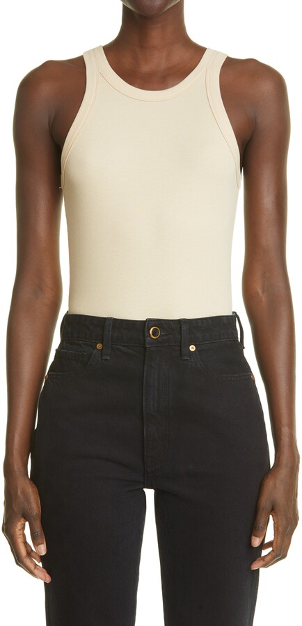 Totême Organic Cotton Rib Tank - ShopStyle Tops