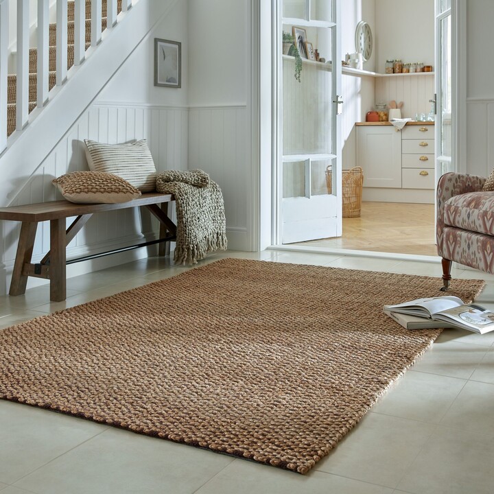 Dunelm Chunky Jute Woven Rug Chunky Jute Bitter Chocolate - ShopStyle ...