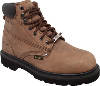AdTec Ad Tec Men's 6in Heavy Duty Nubuck Leather Certified Construction ...