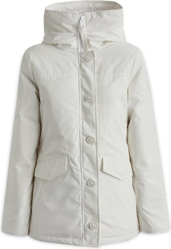 Canada Goose Logo-Patch Hooded Down Parka - ShopStyle Coats