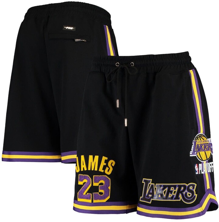 Men's Pro Standard LeBron James Black Los Angeles Lakers Player Shorts ...
