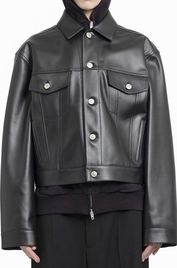 Balenciaga Leather Jackets - ShopStyle