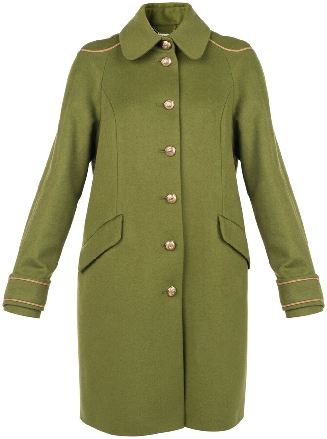 MUZA - Embellished Military Style Coat - ShopStyle