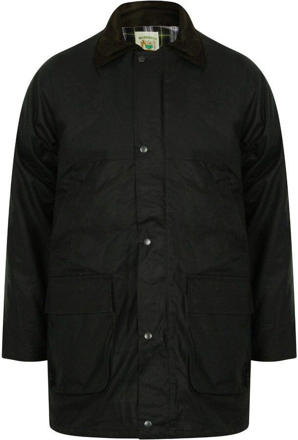 Nicky Adams Countrywear Mens Wax Waterproof Padded Jacket Hood Country ...