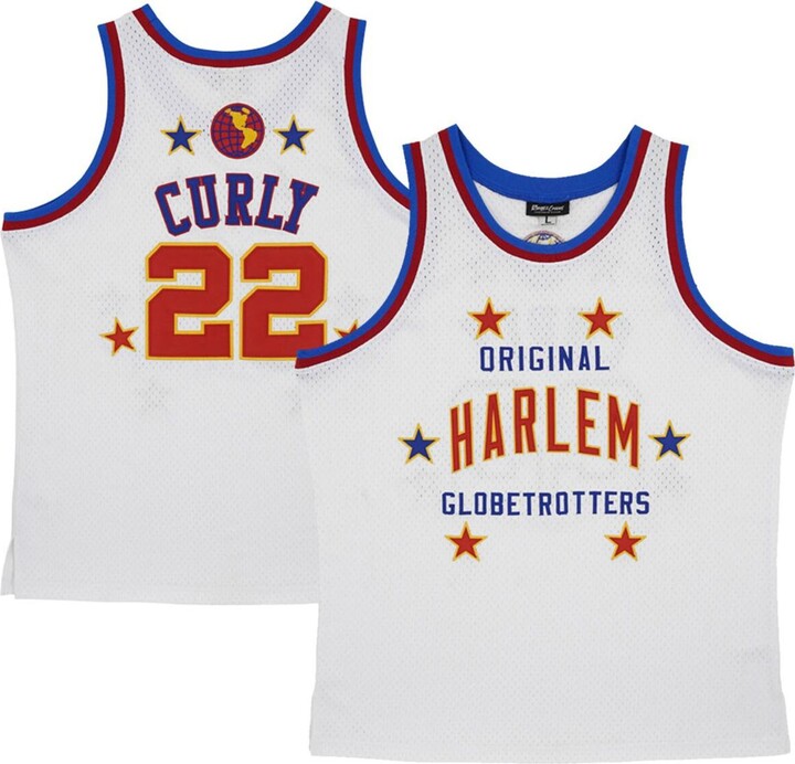Men's Rings & Crwns Curly Neal White Harlem Globetrotters Throwback ...