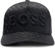 HUGO BOSS Monogram-jacquard cap with oversize logo - ShopStyle Hats