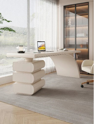 Splendor Furniture Work Student Office Desk Setup Modern Boss Console ...