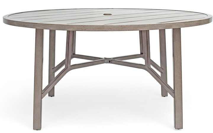 Agio Wayland Aluminum Outdoor 60" Dining Round Table, Created for Macy ...