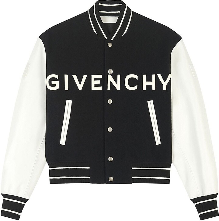 Givenchy Varsity Jacket in Wool and Leather - ShopStyle