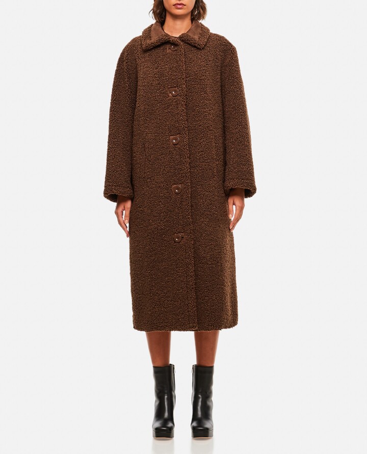 Stand Studio 'kenca' Reversible Eco-shearling Coat - ShopStyle
