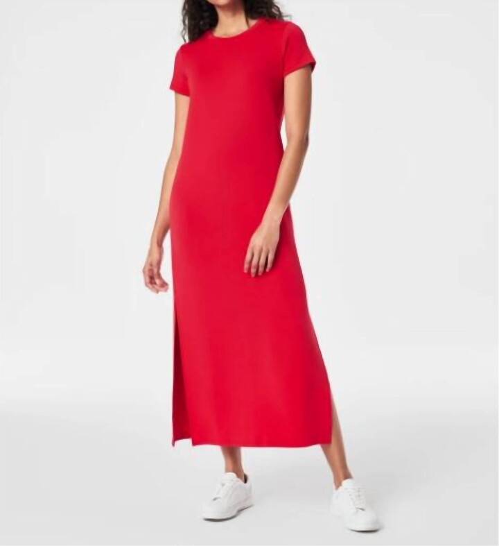 Spanx Airessentials Maxi Dress In Red - ShopStyle
