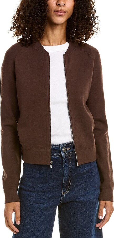 Theory Sweater Bomber Jacket - ShopStyle