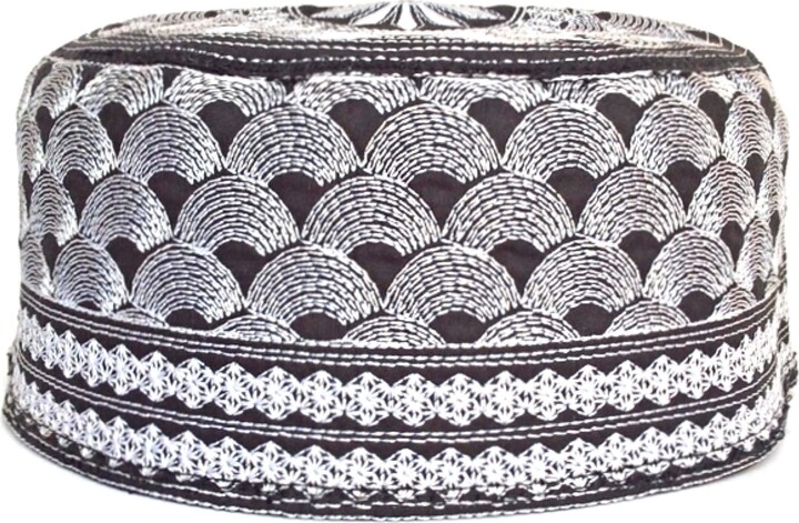 K_Caps Omani Kufi Tribal Men's Koofi Prayer Topi Gift Hand Embroidered ...