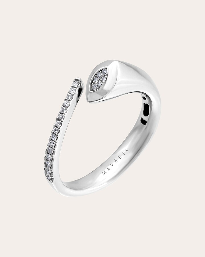 Mevaris Moonkissed 18K Gold Diamond Ring - ShopStyle