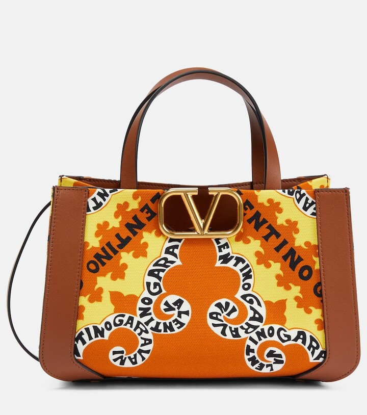 Valentino Garavani VLogo Signature canvas tote bag - ShopStyle