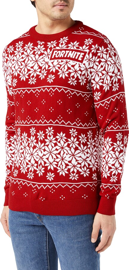 Fortnite Christmas Fair Isle Knitted Jumper - ShopStyle Crewneck Knitwear