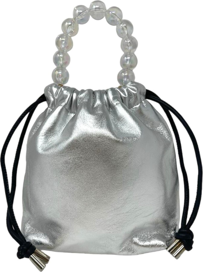 Prettysac Metallic Silver Leather Bag - ShopStyle