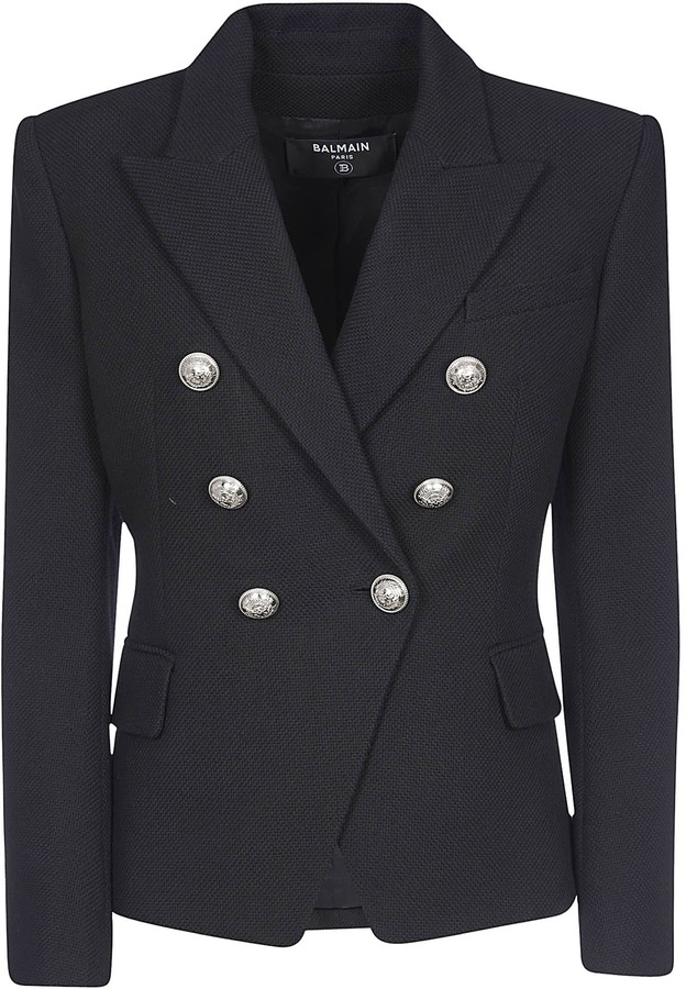 Balmain Double-breasted Slim Blazer - ShopStyle