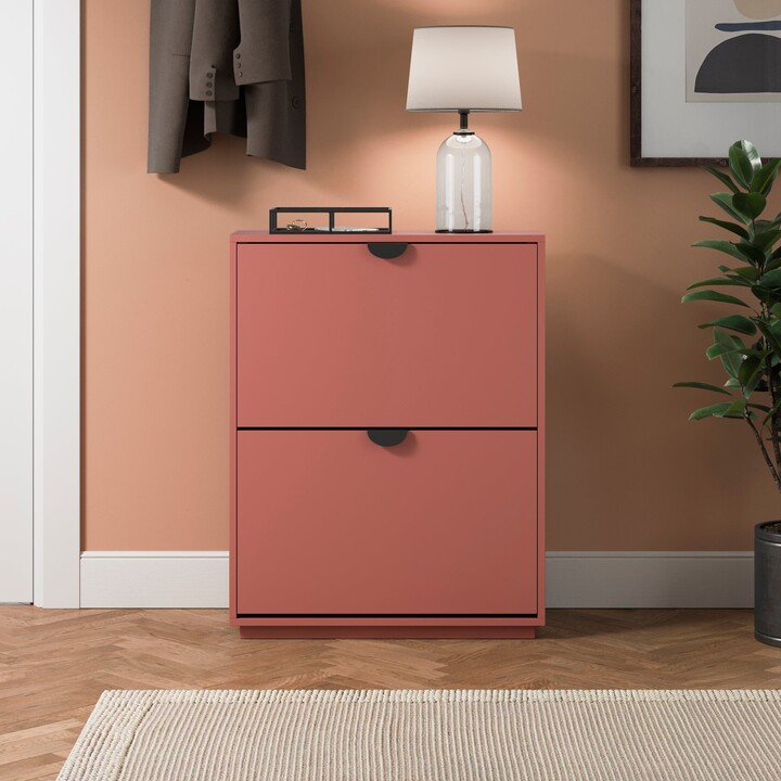 Dunelm Corbett 2 Door Shoe Drop Terracotta - ShopStyle