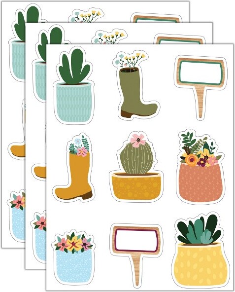 Carson Dellosa Education Grow Together Boots, Pots, and Garden Signs ...