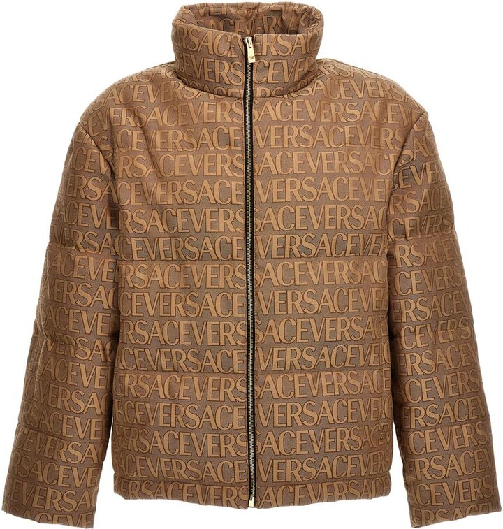 Versace 'Versace Allover' capsule La Vacanza down jacket - ShopStyle