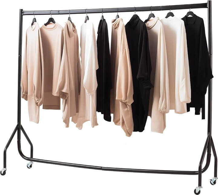 House of Home Heavy Duty Clothes Rail Home Shop Garment Hanging Display ...