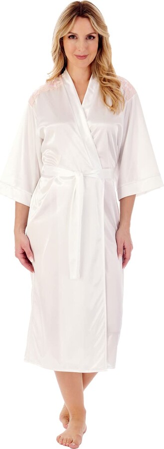 Slenderella Slippy Tapered Band 46 inch Wrap Dressing Gown (12/14 ...