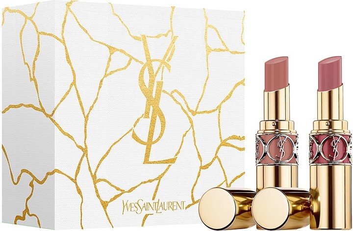 Saint Laurent Rouge Volupté Shine Nude Lipstick Balm 2-Piece Set ...