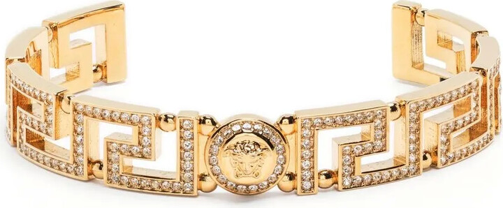 Versace Medusa Greca cuff bracelet - ShopStyle